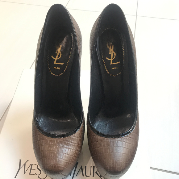 Yves Saint Laurent | Shoes | Ysl Leather Tribtoo Platform Pumps | Poshmark